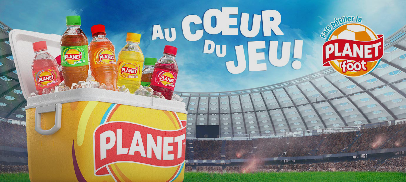 Planet - Marque de boissons gazeuses fruitées