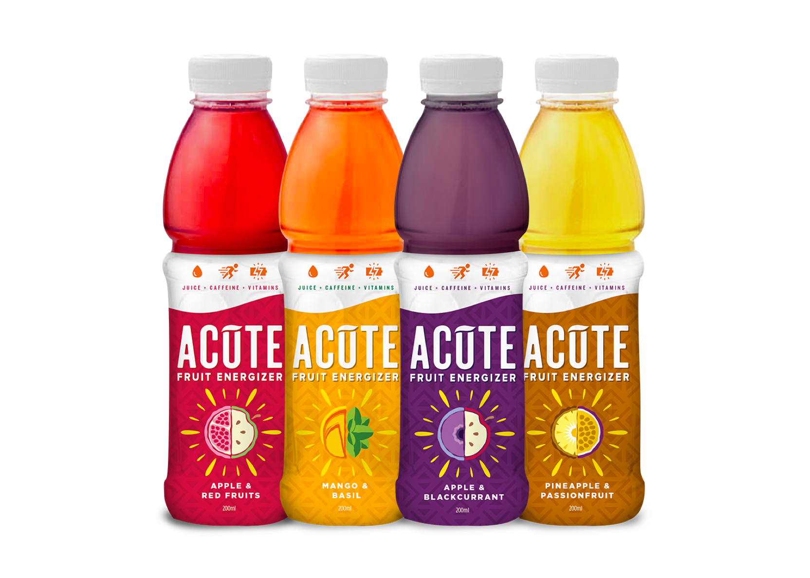 Acute Fruit Energizer - Marque de boissons énergisantes fruitées
