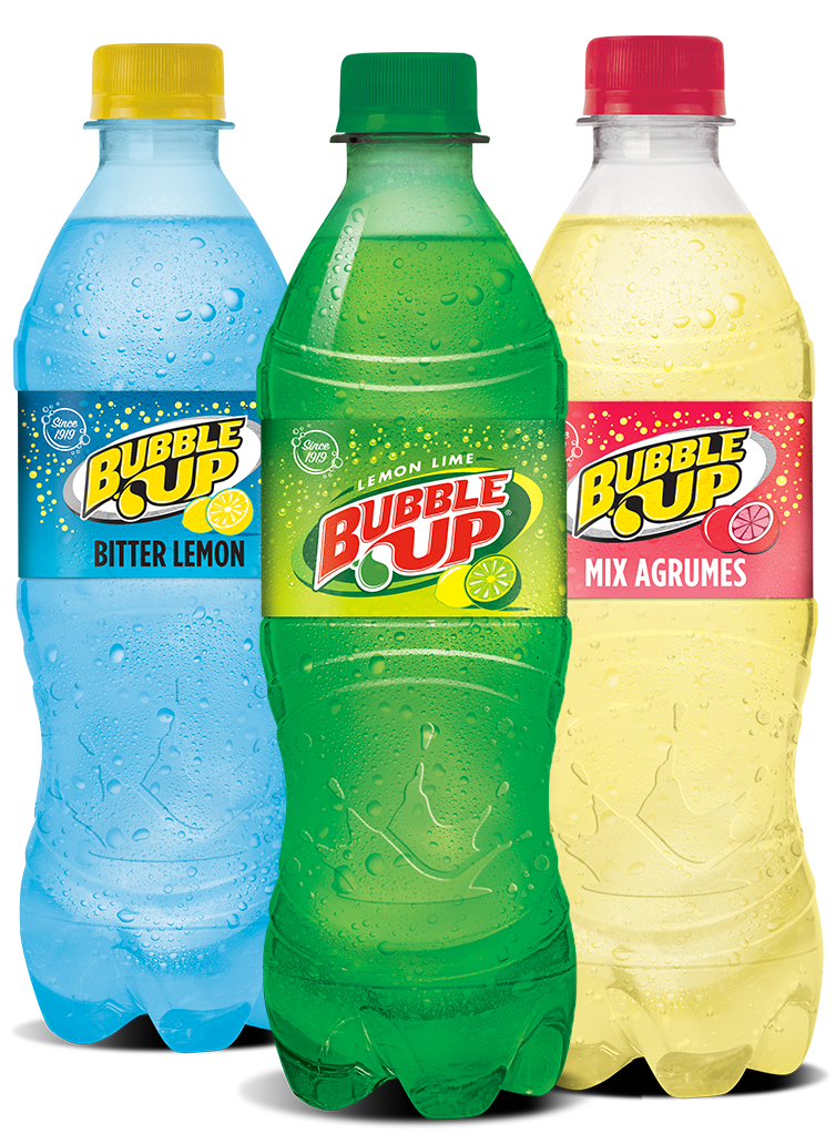 Bubble Up - Marque de boissons gazeuses aux arômes naturels de citron