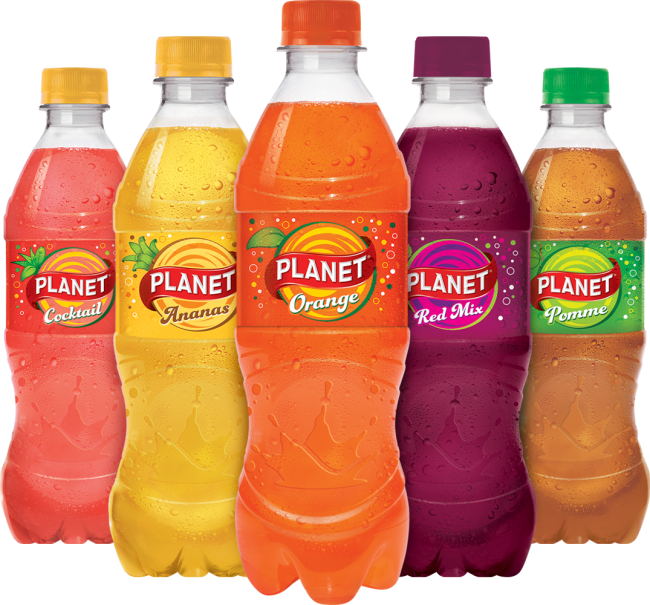 Planet - Marque de boissons gazeuses fruitées