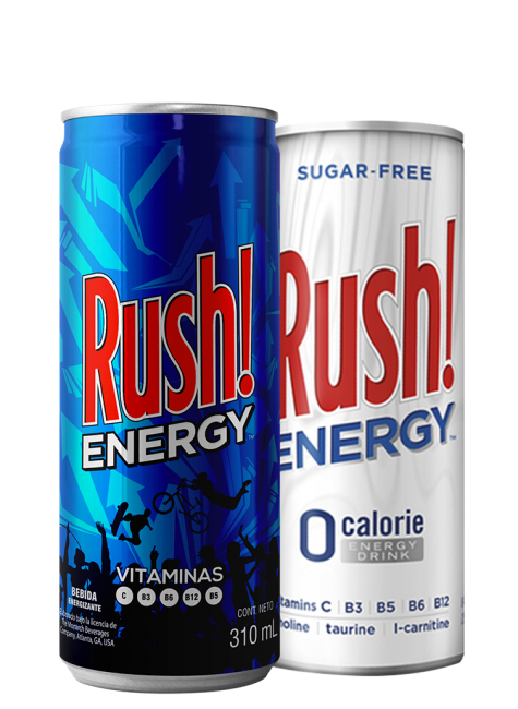 Rush! Energy - Boissons énergisantes: relevez de nouveaux défis