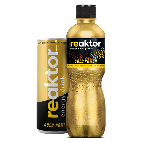 Reaktor - Marque de boissons énergisantes aux ingrédients actifs
